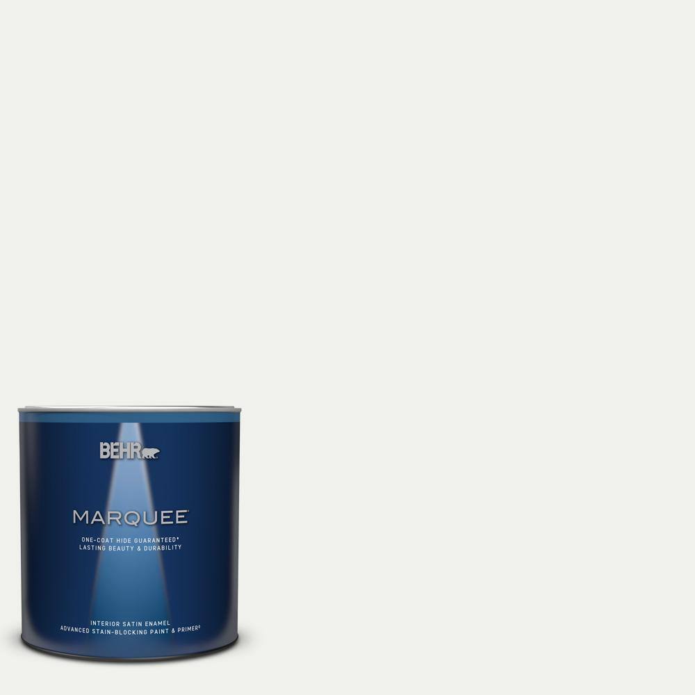 BEHR MARQUEE 1 qt. #610E-1 Windmill Wings Satin Enamel Interior Paint ...