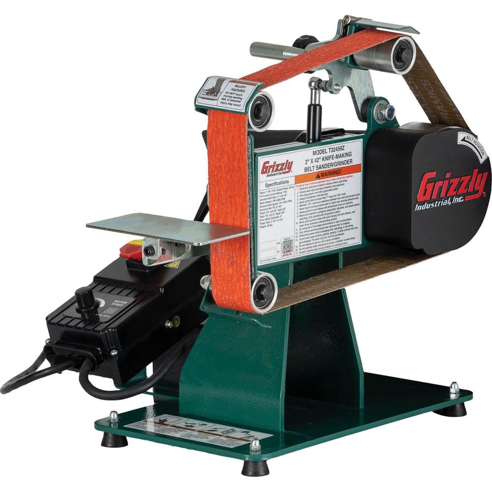 Grizzly Industrial 2 in. x 42 in. Knife-Making Belt Sander/Grinder ...
