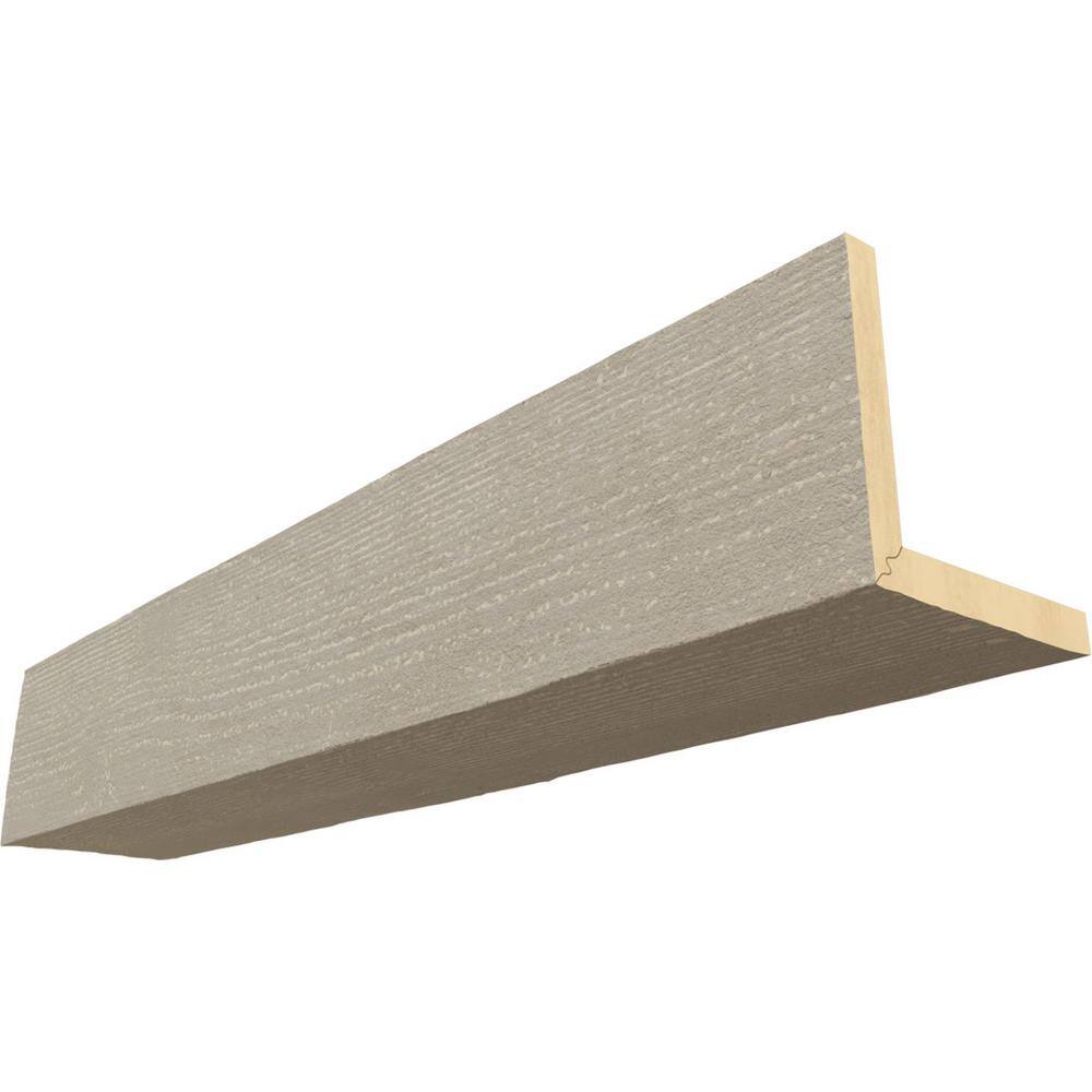 Ekena Millwork Endurathane 8 in. H x 8 in. W x 12 ft. L Rough Sawn ...