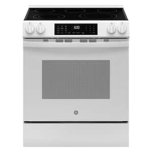 Samsung Bespoke 30 in. 5-Burner Element Smart Slide-In Electric Range ...