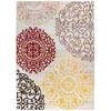World Rug Gallery Contemporary Floral Cream 5 ft. 3 in. x 7 ft. 3 in ...