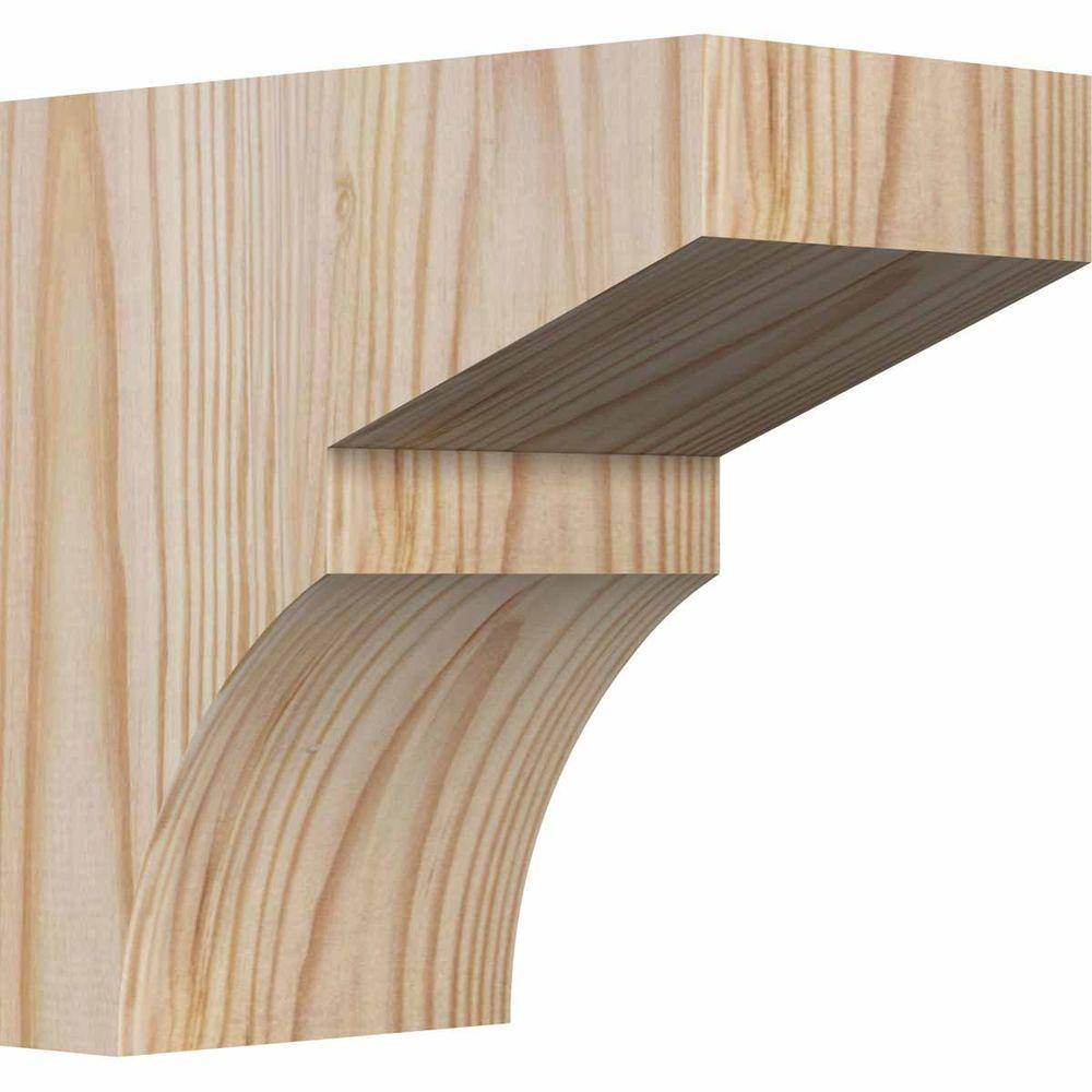 Ekena Millwork 3-1/2 in. x 6 in. x 6 in. Douglas Fir Monterey Smooth ...