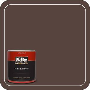 BEHR PREMIUM PLUS 8 oz. #PPF-51 Dark Walnut Semi-Gloss Interior ...