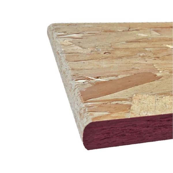 1 in. x 11-1/2 in. x 12 ft. T-Strand Pro Oriented Strand Board Bullnose ...