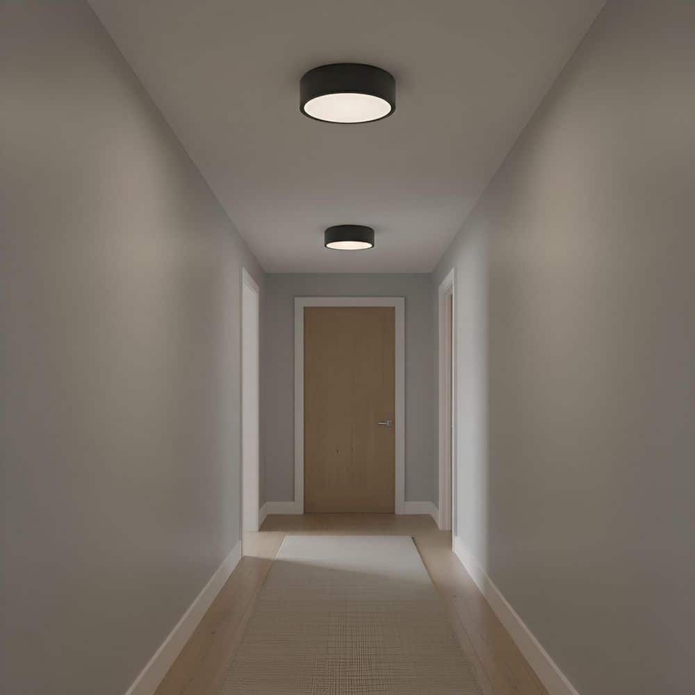 Generation Lighting Albee Medium 13 in. 2-Light Midnight Black Modern ...