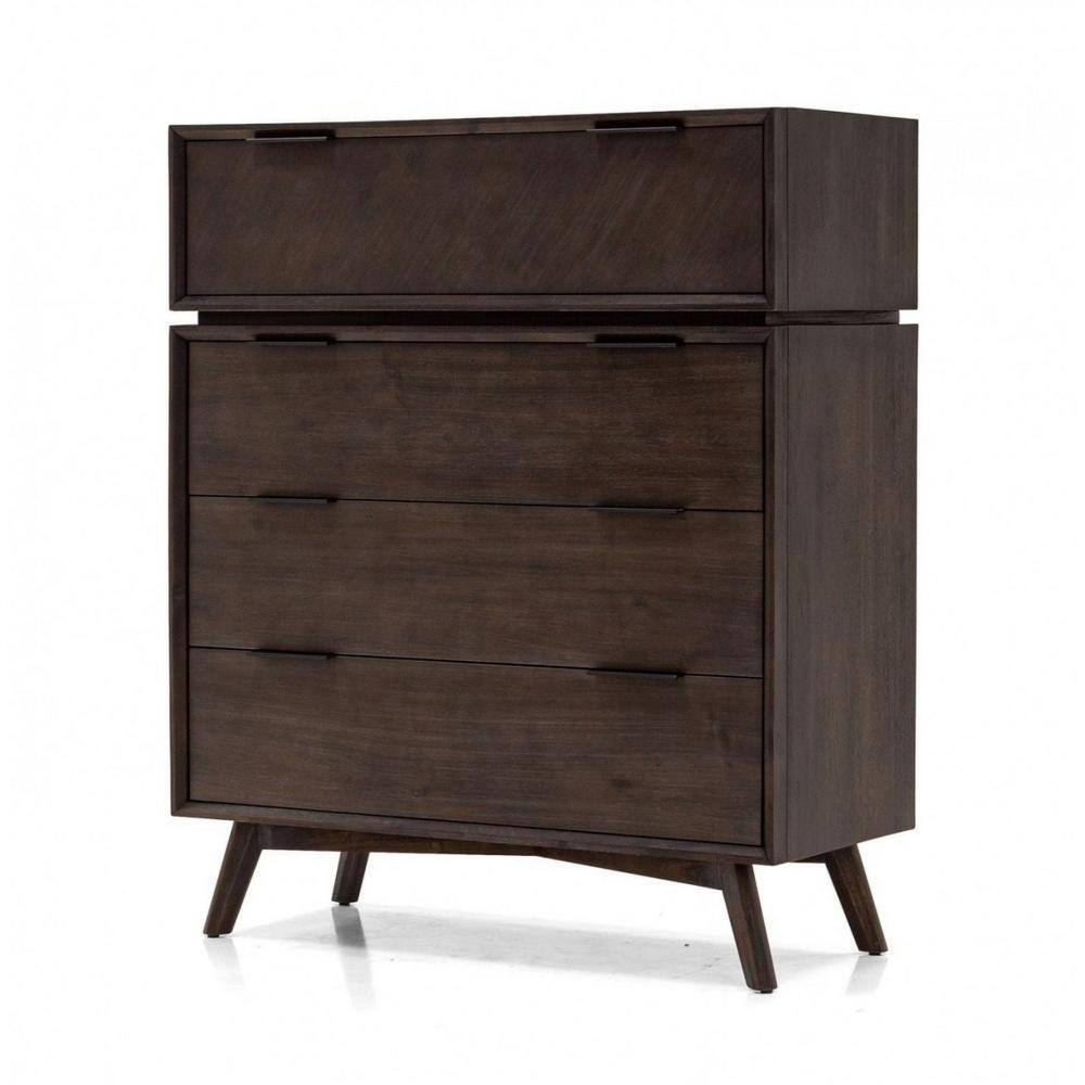 Benjara 39 in. Brown 2 Drawer Chest of Drawers BM232814 - The Home Depot