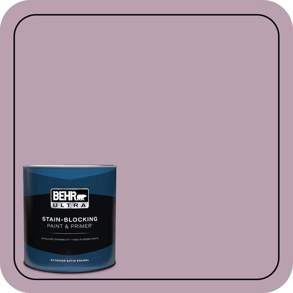 BEHR ULTRA 1 qt. #S110-4 Highland Thistle Satin Enamel Exterior Paint ...