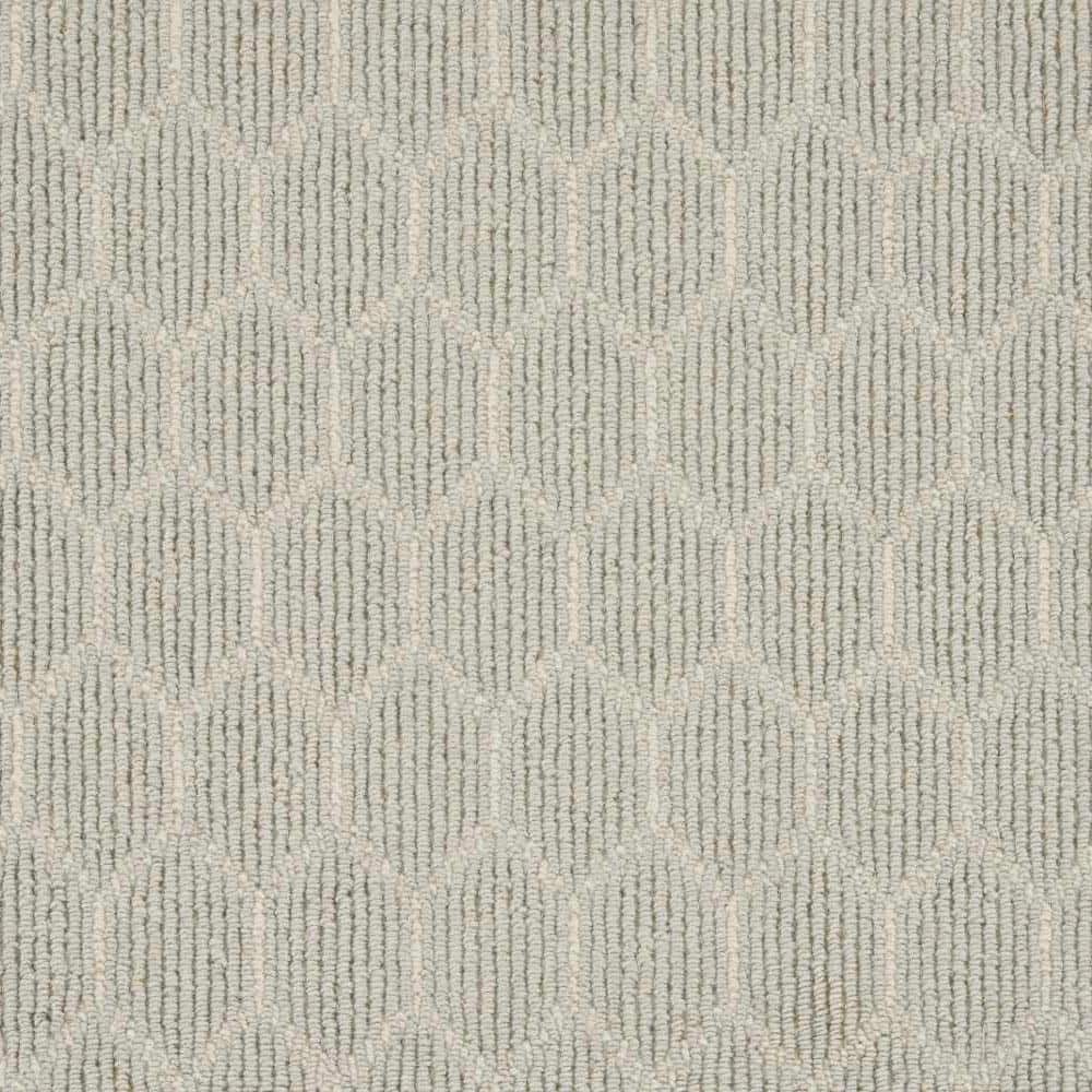 Natural Harmony Entanglement Dew/Ivory Gray 12 ft. 27 oz. Wool Pattern ...