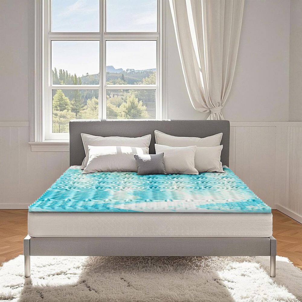 Bestier Twin. Size 5-Zone Soft Gel AeroFusion Memory Foam Topper 2 in ...