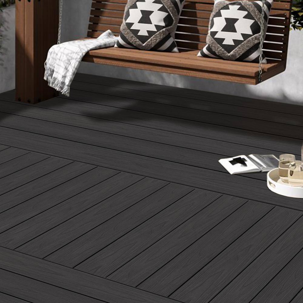 mondaria Outdoor Waterproof 1 in. x 5.4 in. x 8 ft. Black Hollow ...