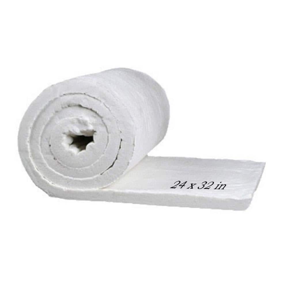 Wellco 24 in. x 32 in. Ceramic Fiber Blanket Fireproof Insulation ...