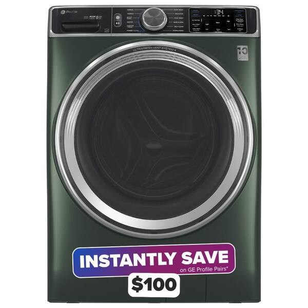 GE Profile 5.5 cu. ft. Capacity Smart Front Load Washer with UltraFresh ...