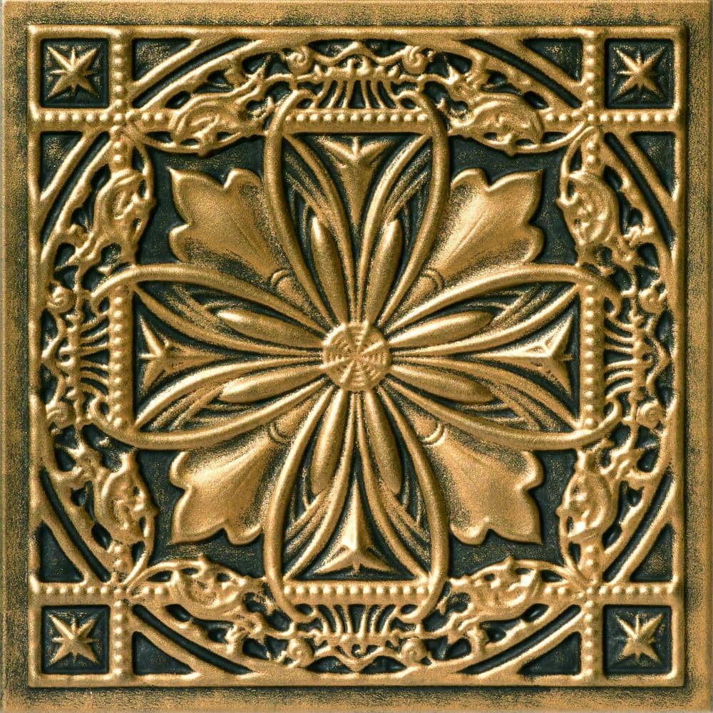 Reviews for A La Maison Ceilings Lucas's Shield Antique Brass 1.6 ft. x ...