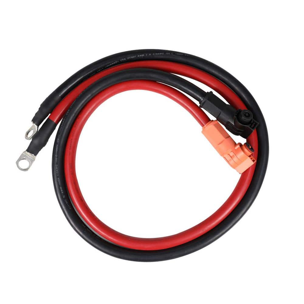 Renogy 5Ft 4/0AWG AURA Battery to Hybrid Inverter Cable RPC0540ER - The ...