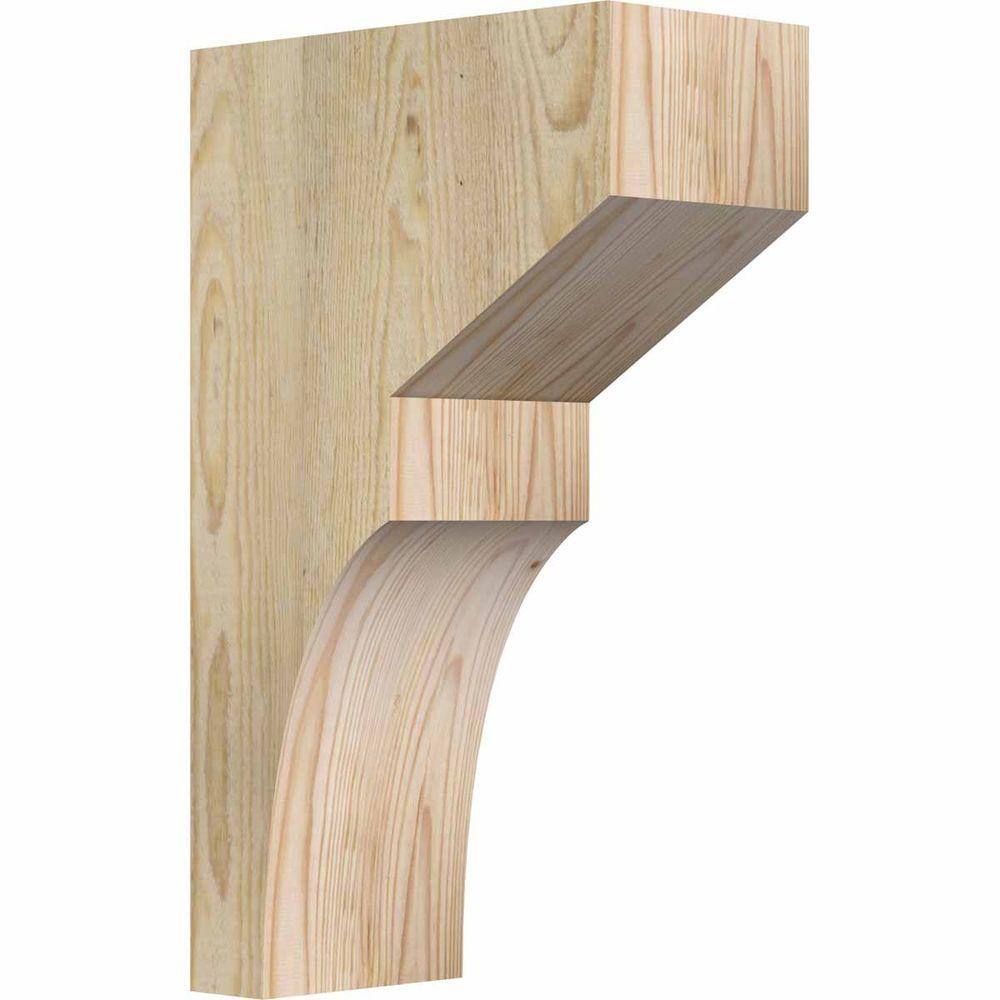 Ekena Millwork 6 in. x 12 in. x 20 in. Douglas Fir Monterey Rough Sawn ...