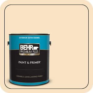 BEHR ULTRA 5 gal. #QE-18 Moonglow Extra Durable Satin Enamel Interior ...