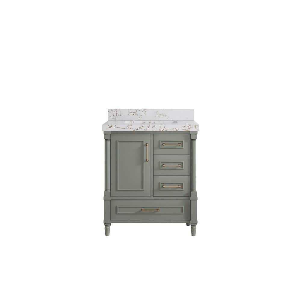 Willow Collections Hudson 30 in. W x 22 in. D x 36 in. H Single Sink ...
