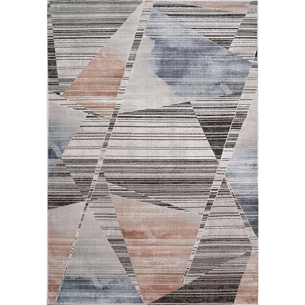 Dynamic Rugs Harlow 7 ft. 10 in. X 10 ft. 2 in. Multi Geometric Indoor ...