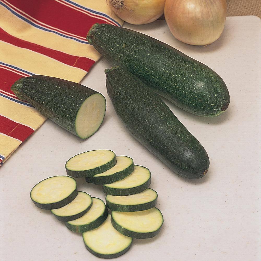Burpee 3.5 in. Dark Green Zucchini Summer Squash Vegetable Plant ...