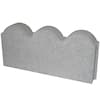 Pavestone 12 in. x 2 in. x 5.25 in. Pewter Straight Scallop Concrete ...