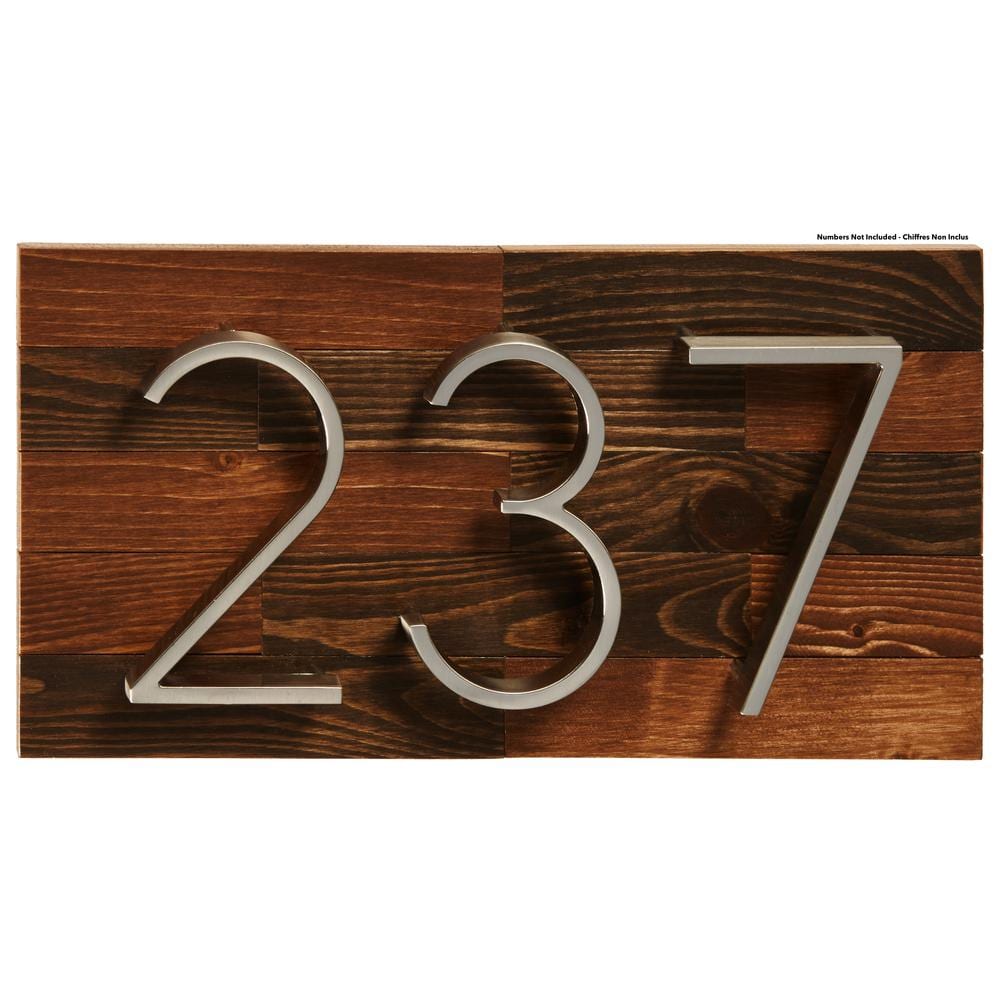 KLASSEN BRONZE LIMITED Small Rustic Wood Address Plaque B32000 - The ...