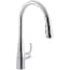 KOHLER Simplice Single-Handle Pull-Down Sprayer Kitchen Faucet with ...