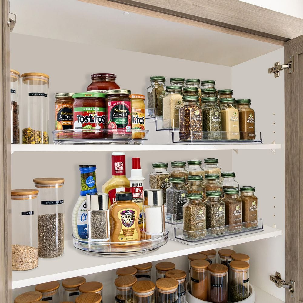 Sorbus Clear Condiment Organizer, Pantry Spice organizer Set of 3, (2 ...