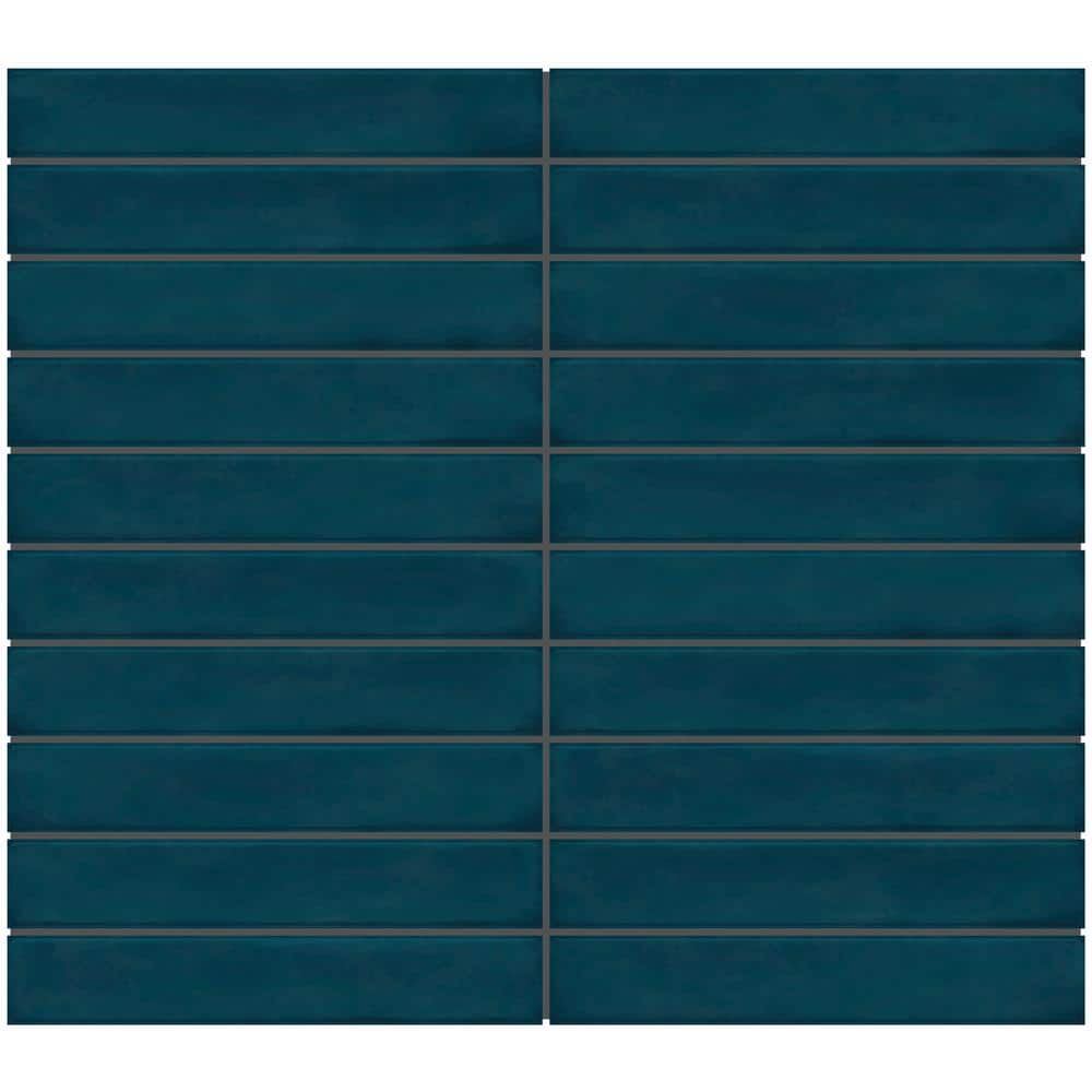 Daltile Artcrafted Tide 11-1/2 in. x 10 in. Glazed Ceramic Straight ...