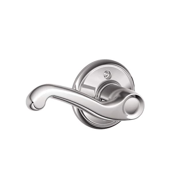 Schlage Flair Bright Chrome Left Handed Dummy Door Handle F170 FLA 625 ...