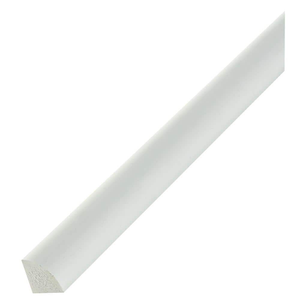 Alexandria Moulding WM 127 7/16 in. x 3/4 in. Vinyl Baseboard Shoe ...