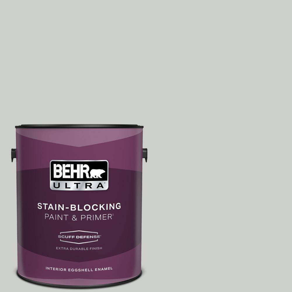 BEHR ULTRA 1 gal. #N460-2 Planetary Silver Extra Durable Eggshell ...