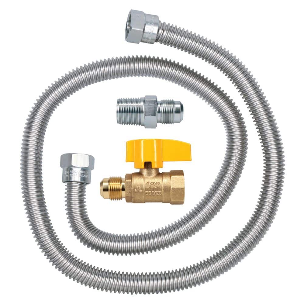 Cambridge 1/2 in. OD x 1/2 in. MIP x 1/2 in. FIP Ball Valve x 36 in ...