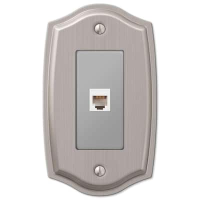 AMERELLE Rhodes 1 Gang Phone Metal Wall Plate - Aged Bronze 77PHDB