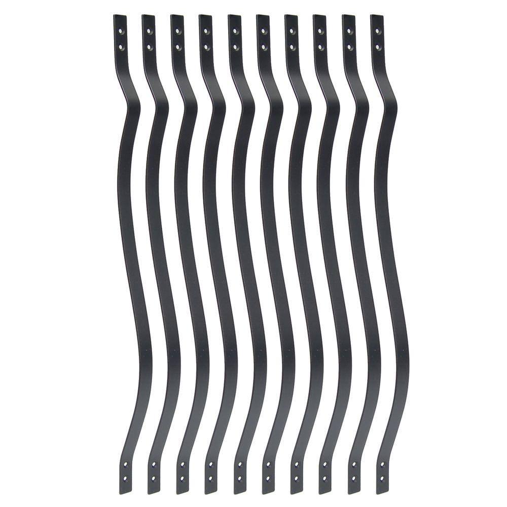 Fortress Railing Products 31 in. x 1 in. Black Sand Steel Belly Deck ...