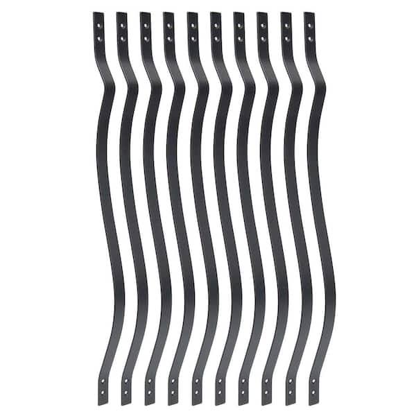 Fortress Railing Products 31 in. x 1 in. Black Sand Steel Belly Deck ...