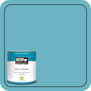 BEHR ULTRA 1 gal. #530D-5 Riverside Blue Extra Durable Semi-Gloss ...