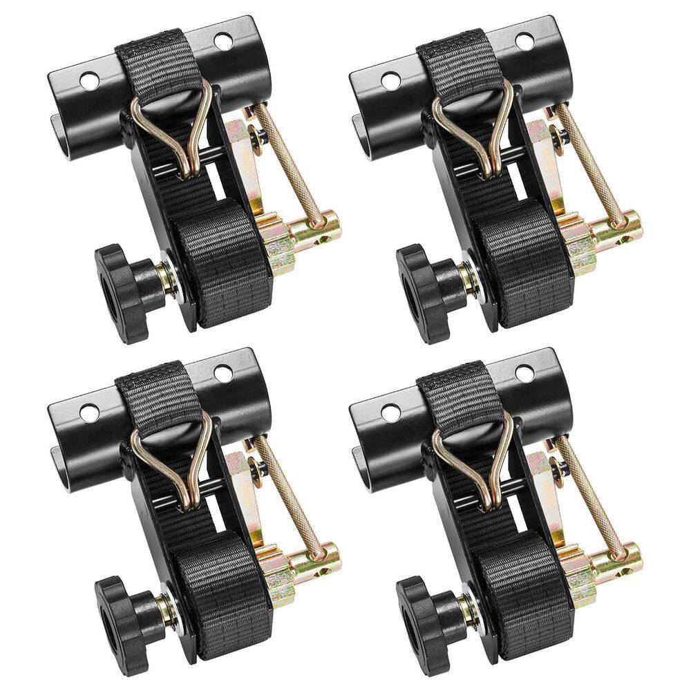 VEVOR Ladder Rack Ratchet Straps, 1.87-2 in. Black Tube Mount, 1.5 in ...