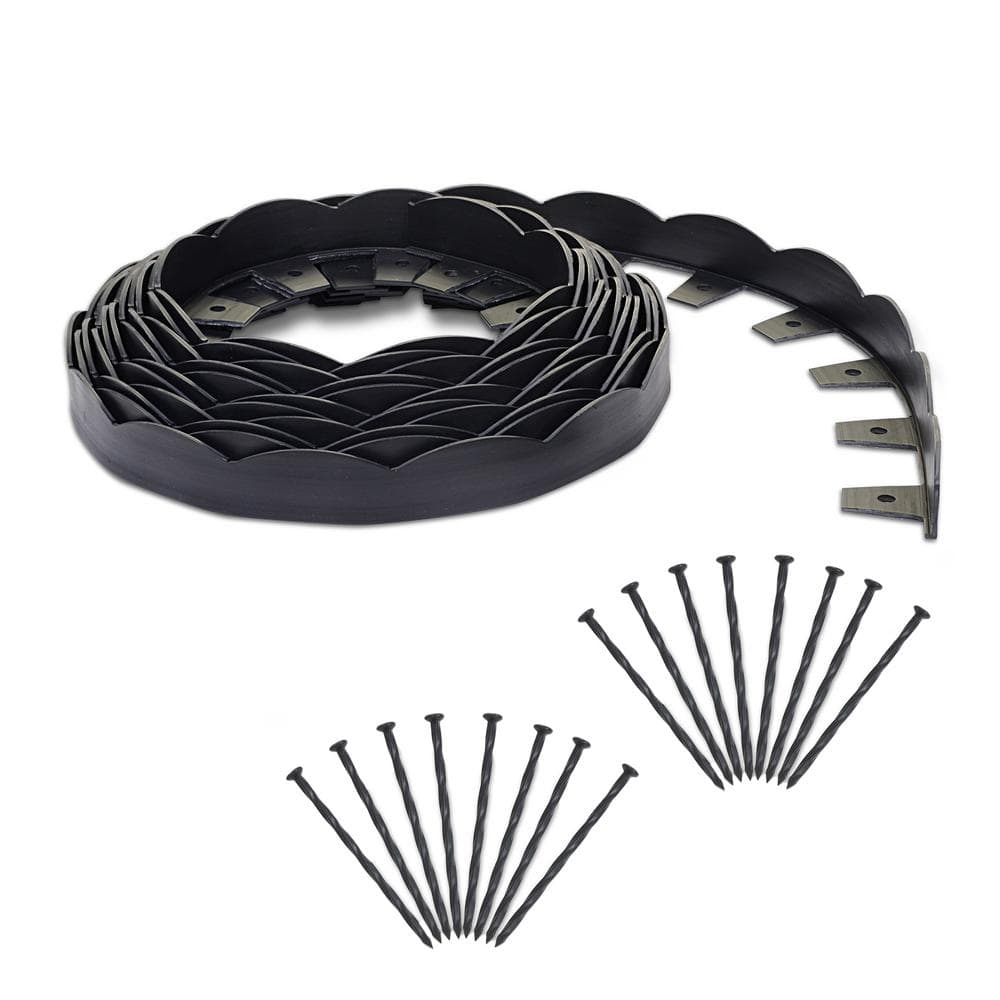 ProFlex No-Dig 40 ft. Scallop Top Edging Kit 3011HD-40C - The Home Depot