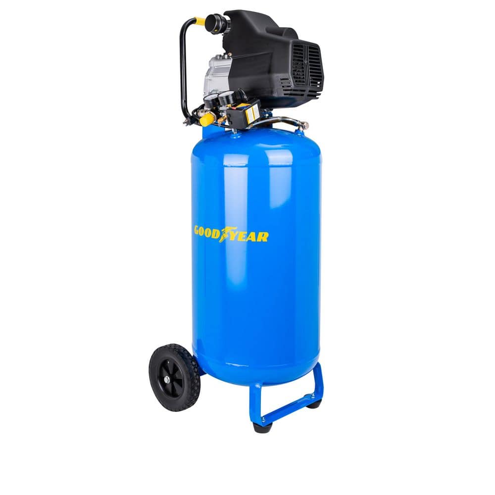 Goodyear 26 gal. 125PSI Verticle Portable Electric Air Compressor ...