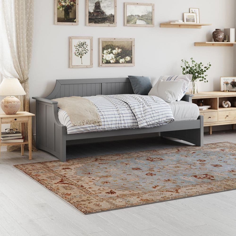 AFI Cambridge Grey Twin Solid Wood Daybed AG100029 - The Home Depot