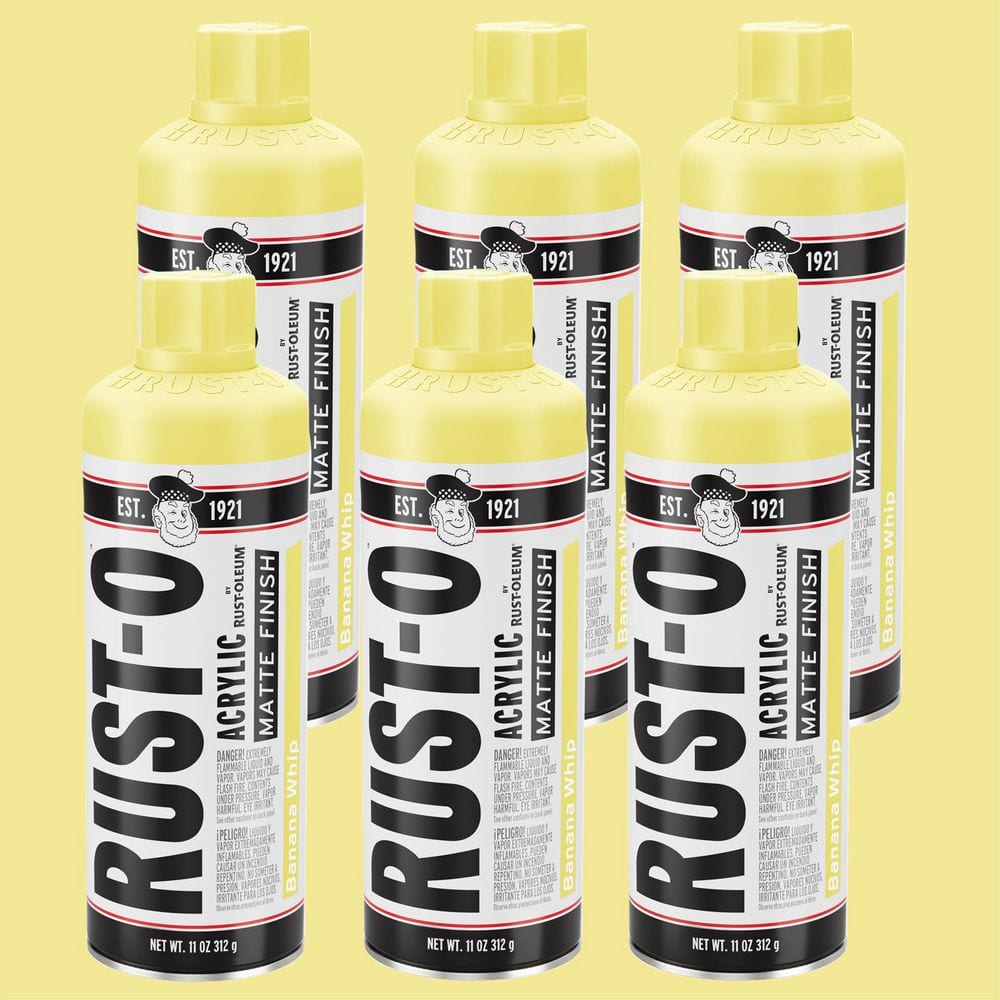 Rust-O 11 oz. Rust-O Matte Banana Whip Spray Paint (Case of 6) 392208 ...