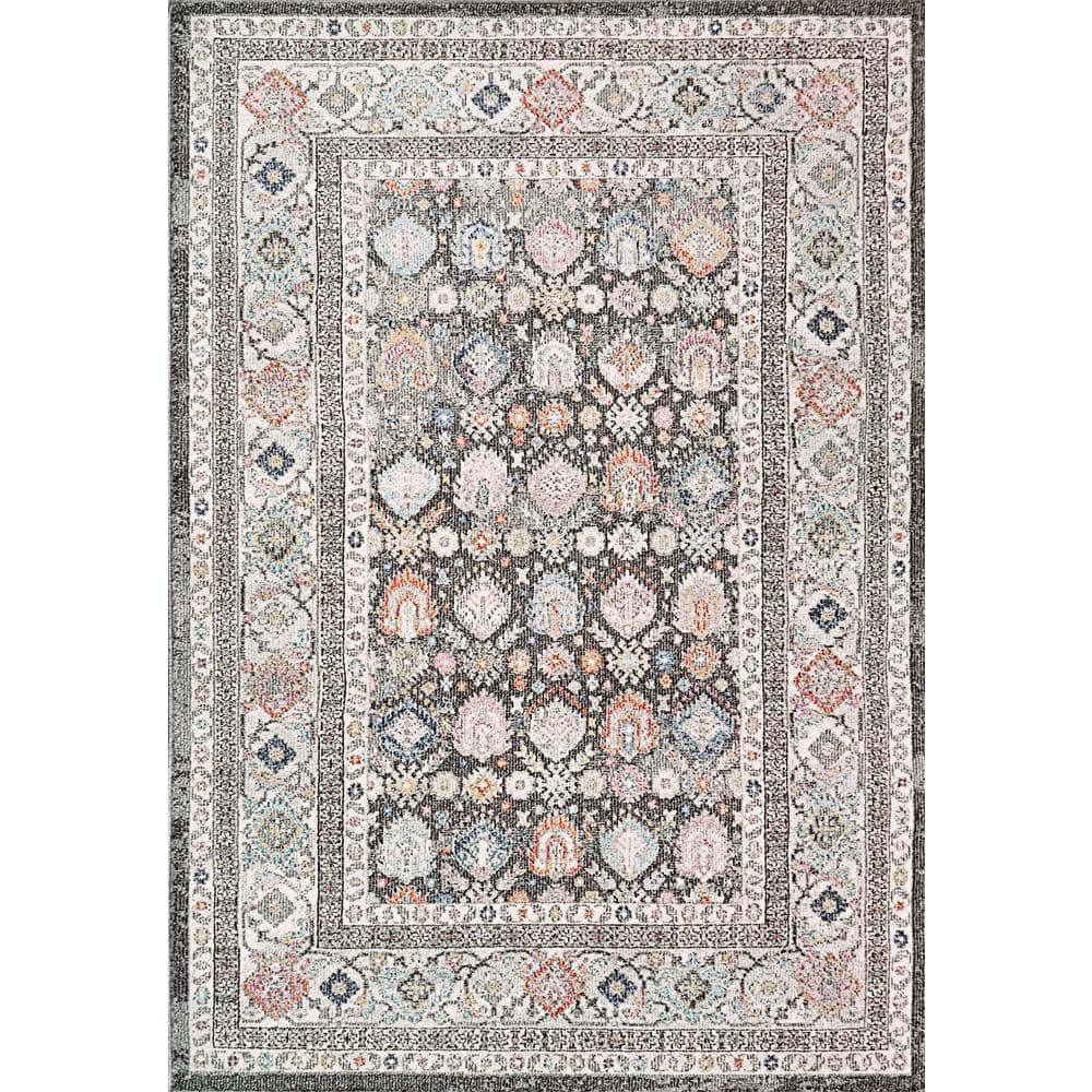 Dynamic Rugs Soma 5 ft. 3 in. X 7 ft. 7 in. Multi Oriental Indoor Area ...