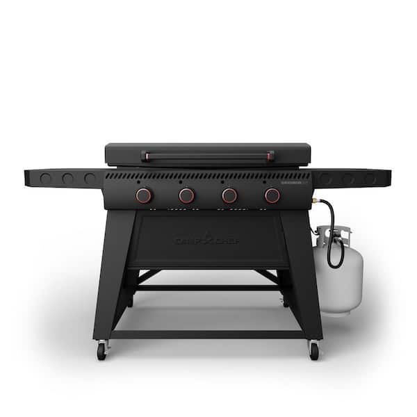 Camp Chef Gridiron 36 Flat Top 4-Burner Propane Griddle Grill in Black ...