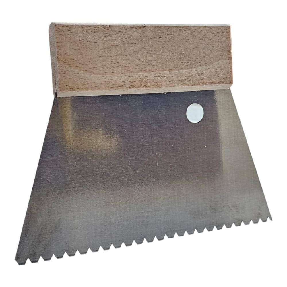 Slate-Lite 3 in. x 7 in. Stainless Steel Blade Stone Notched Flooring ...