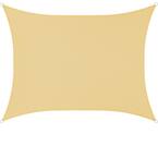 workpoint 10 ft. x 13 ft. 190GSM Sand Rectangle Sun Shade Sail for ...