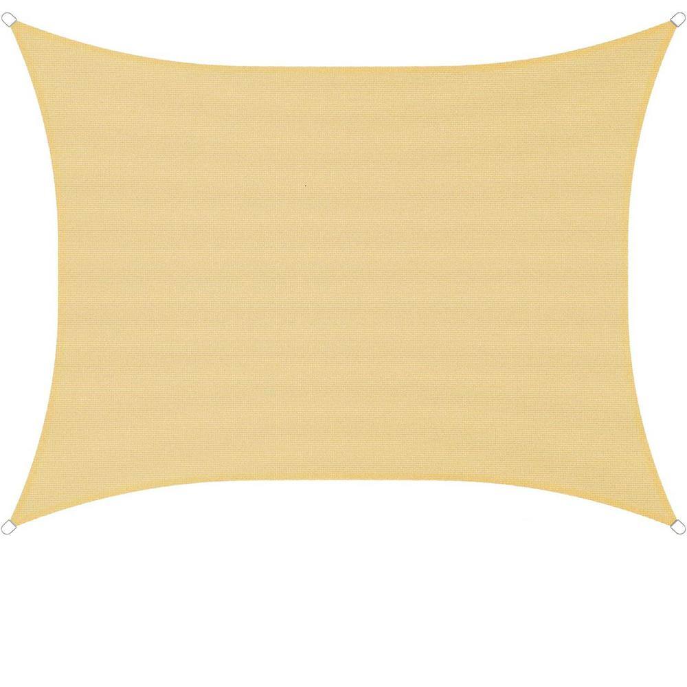 Reviews for workpoint 18 ft. x 26 ft. 205GSM Sand Rectangle Sun Shade ...