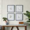 StyleWell Blue Modern Frame with White Matte Gallery Wall Picture ...