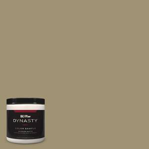 BEHR DYNASTY 8 oz. #380F-6 River Bank Satin Enamel Stain-Blocking ...