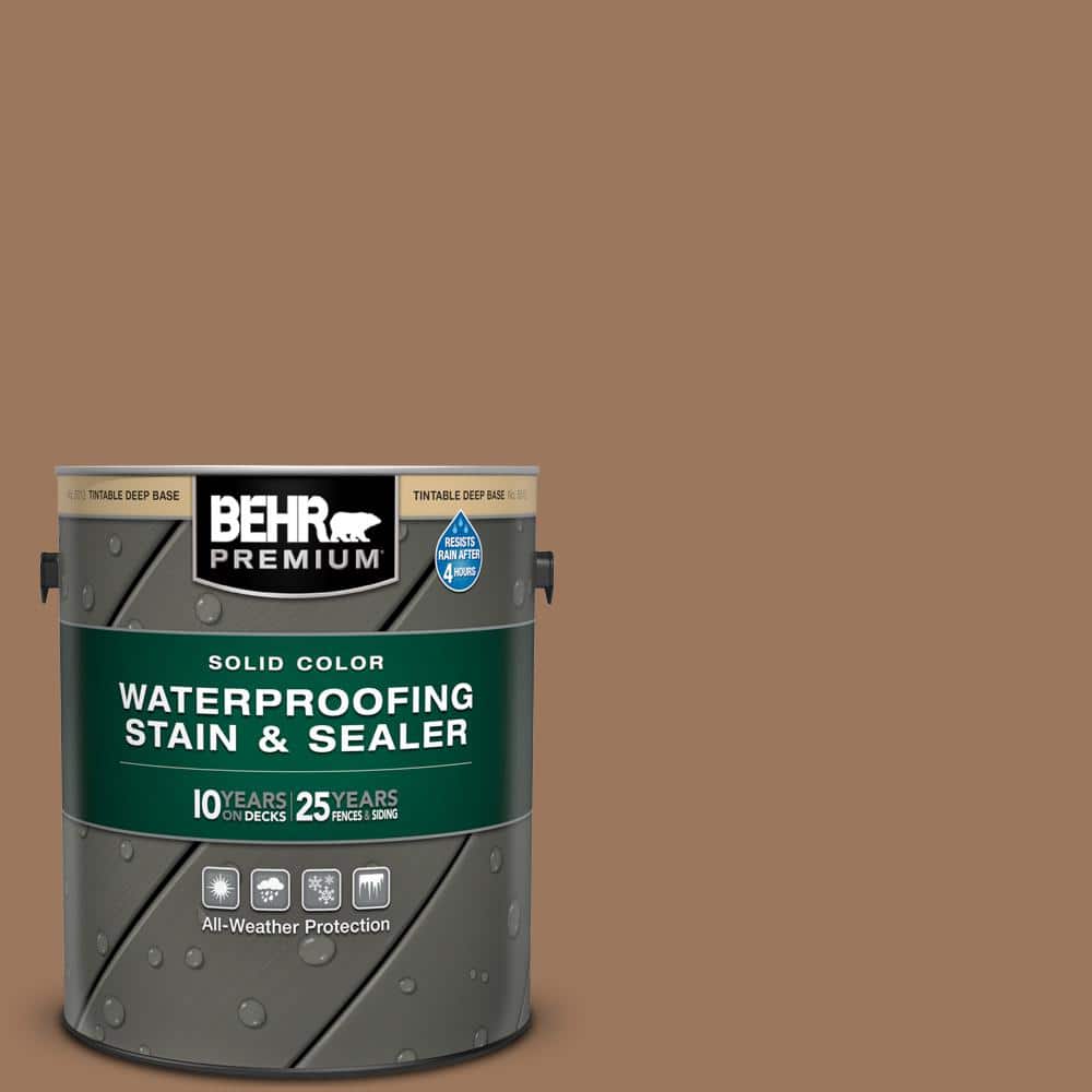 BEHR PREMIUM 1 gal. #S220-6 Baked Sienna Solid Color Waterproofing ...