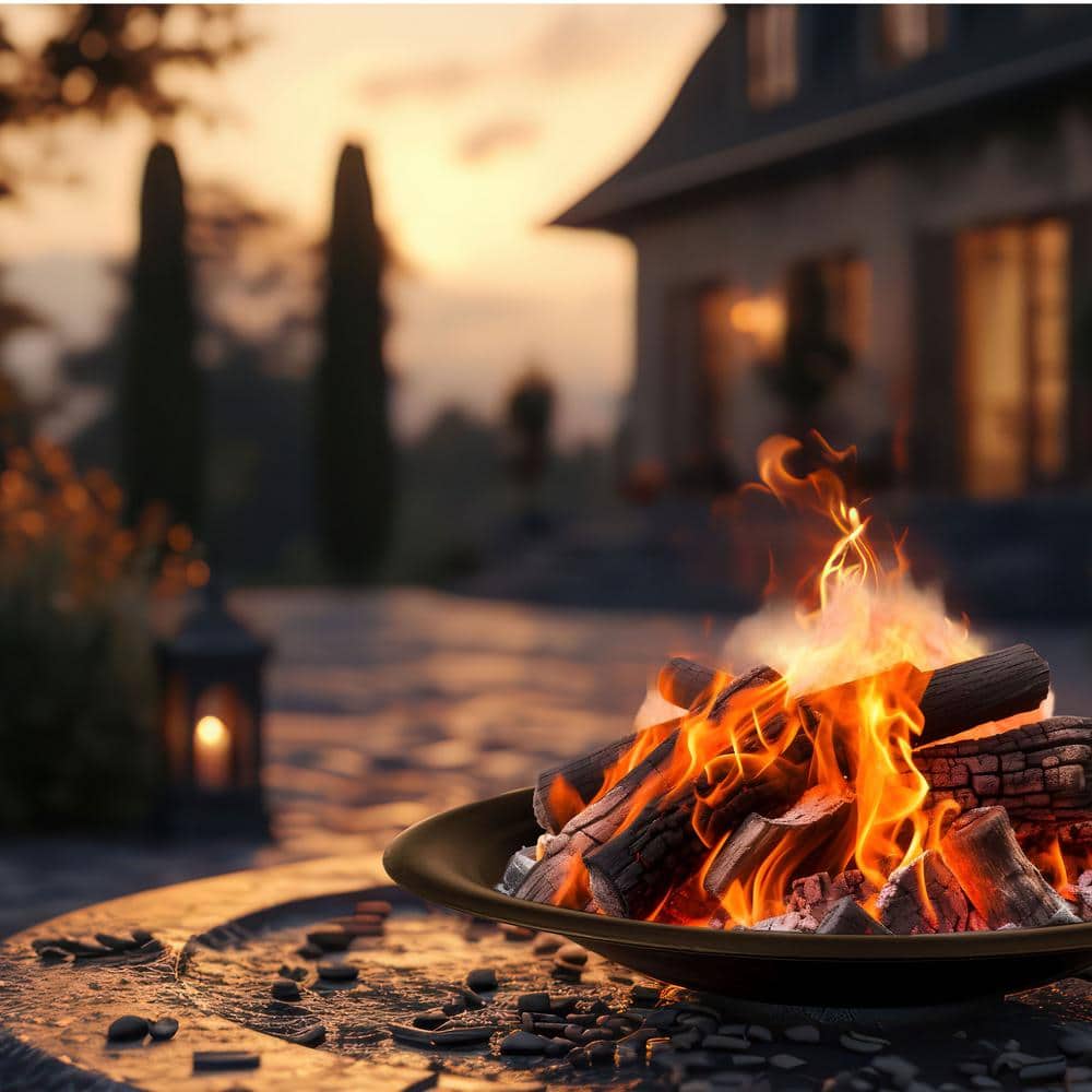 Pure Garden Fire Bowl - 30 in. Firepit Insert for DIY Fire Ring or ...